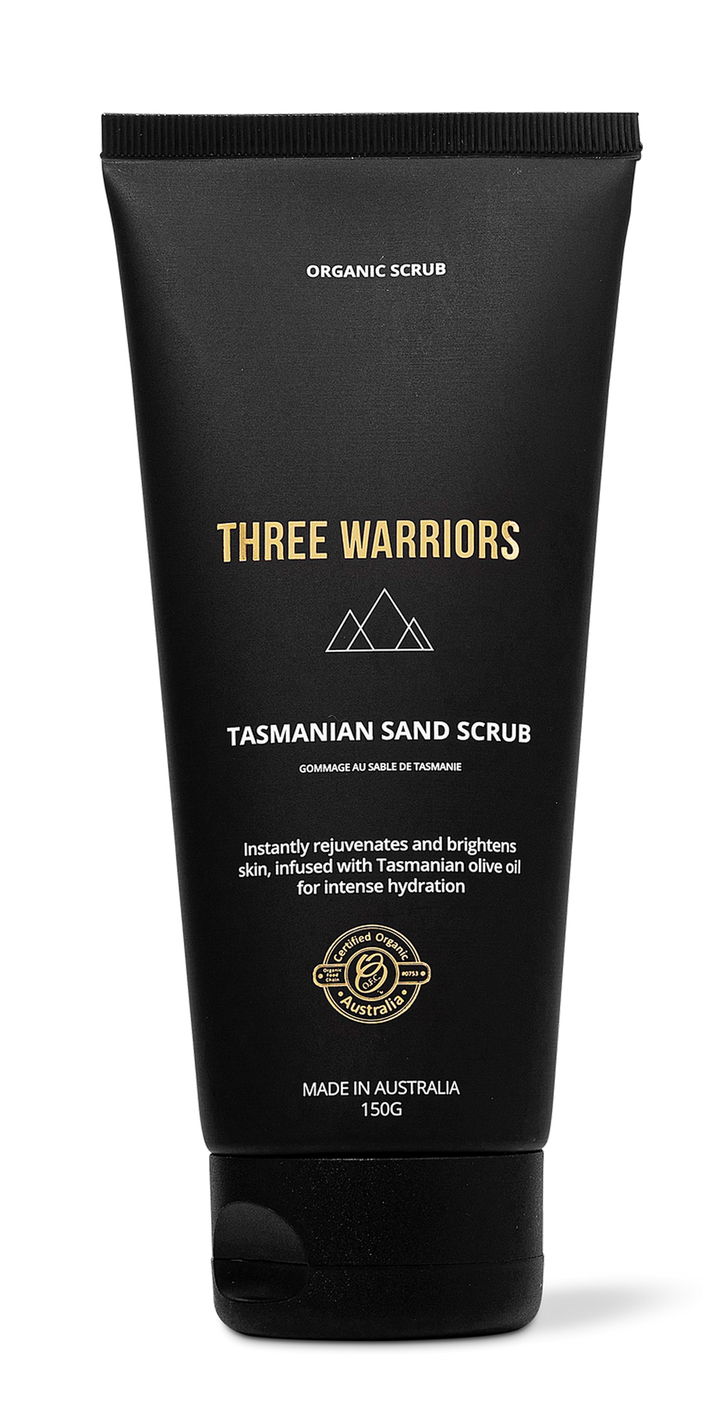 Three Warriors - Exfoliating Tasmanian Sand Scrub – Runway Room Cosmetics
